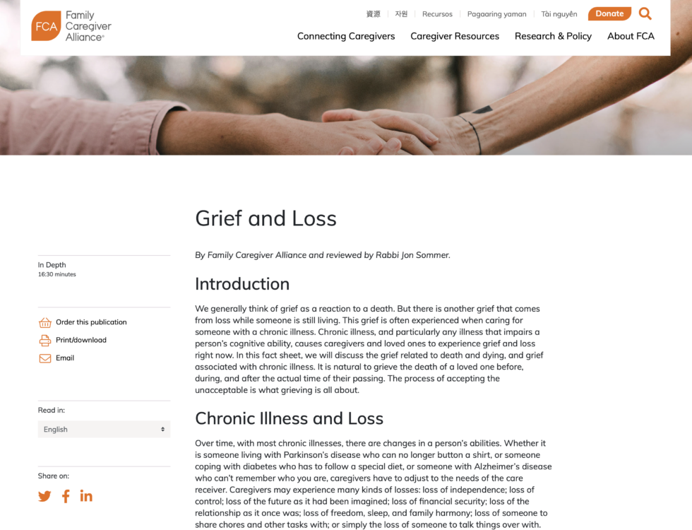 Grief & Loss | Take Care